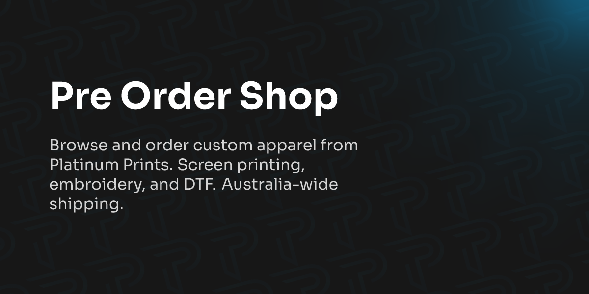 Pre Order Shop | Platinum Prints